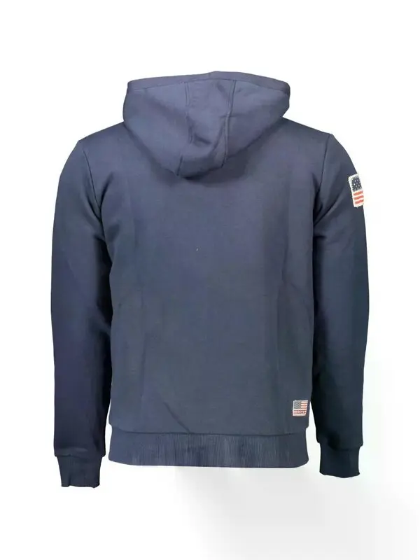 U.s. Polo Assn. Logo-embroidered Zip-up Hoodie