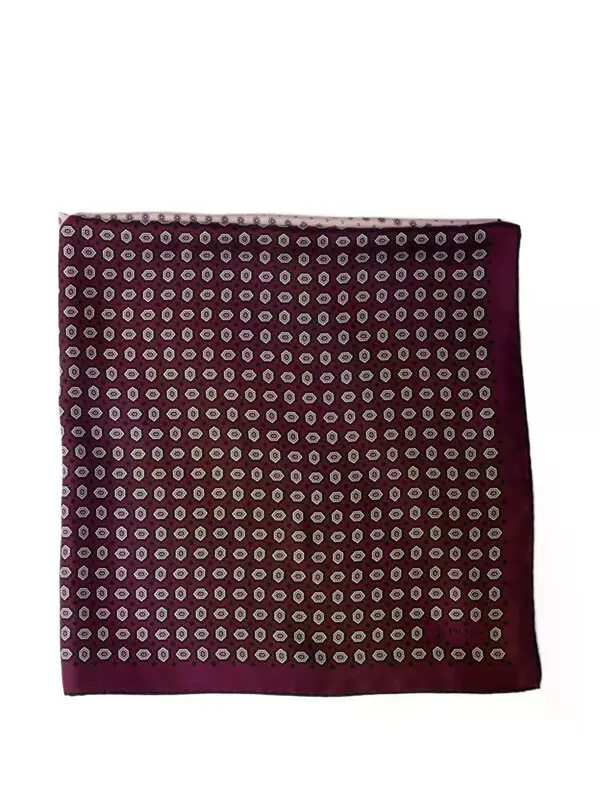 Prada Printed Silk Twill Scarf 90