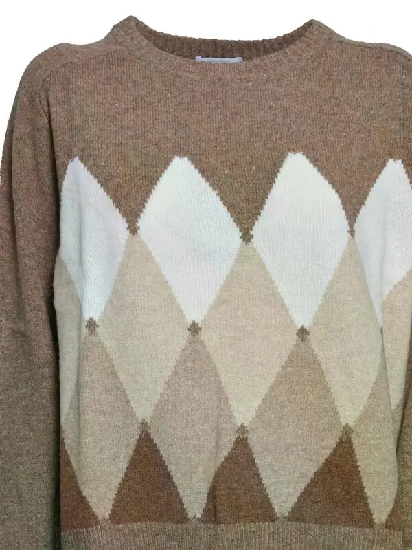 BALLANTYNE Argyle-intarsia Sweater