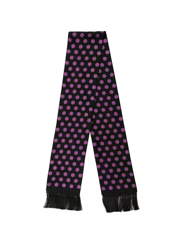 Dolce & Gabbana Polka-dot Fringed Scarf