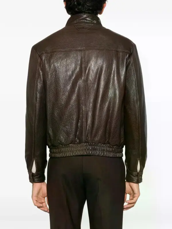 SALVATORE SANTORO Panelled Leather Jacket