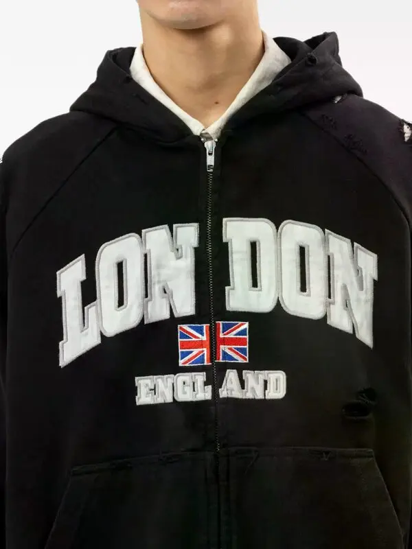 PROTOCOL INDEX London Graphic-print Hoodie