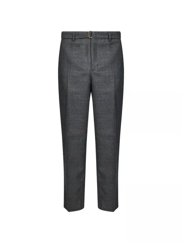 BRIGLIA 1949 Belted Pressed-crease Trousers