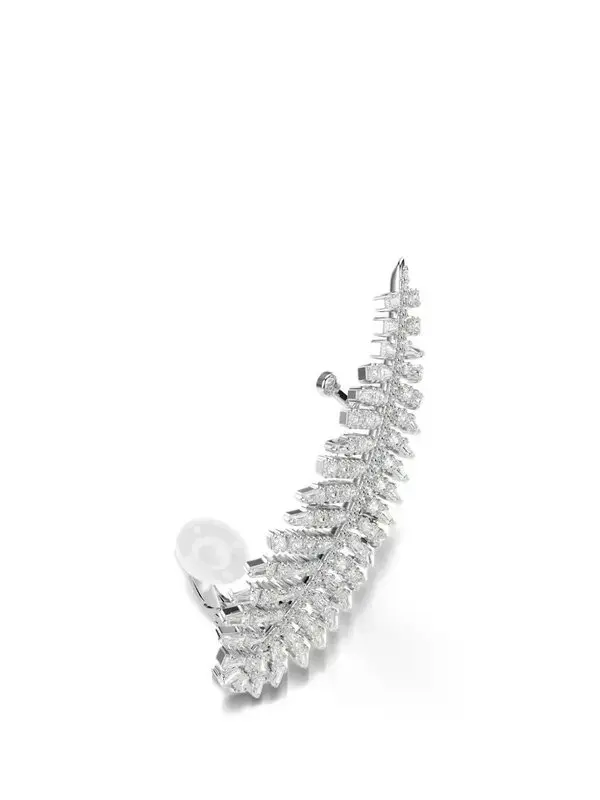 SWAROVSKI Vienna Feather Asymmetric Earrings