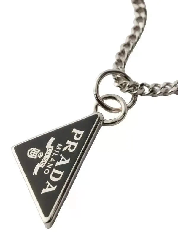 Prada Enameled Metal Necklace