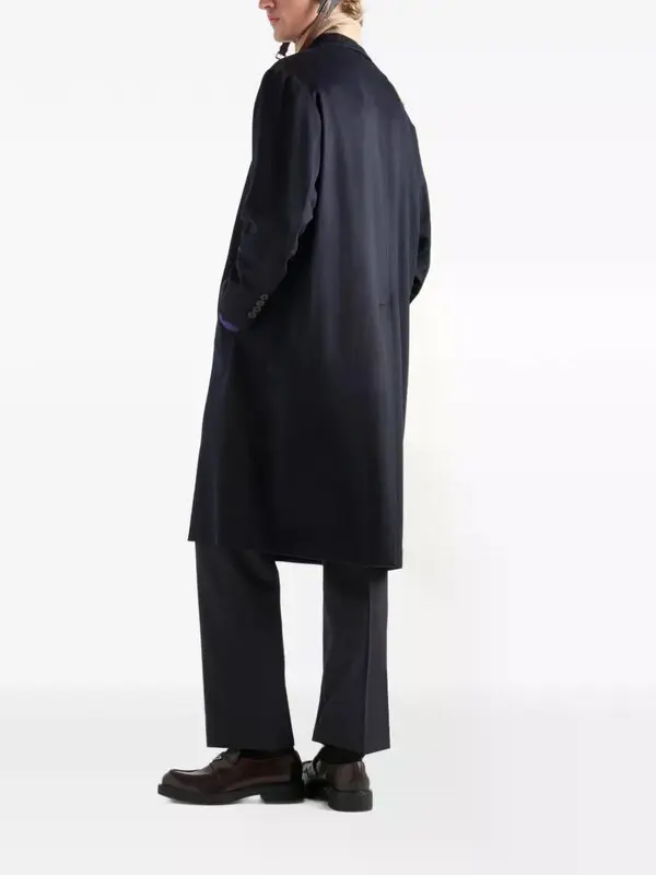 Prada Chest-pocket Single-breasted Coat