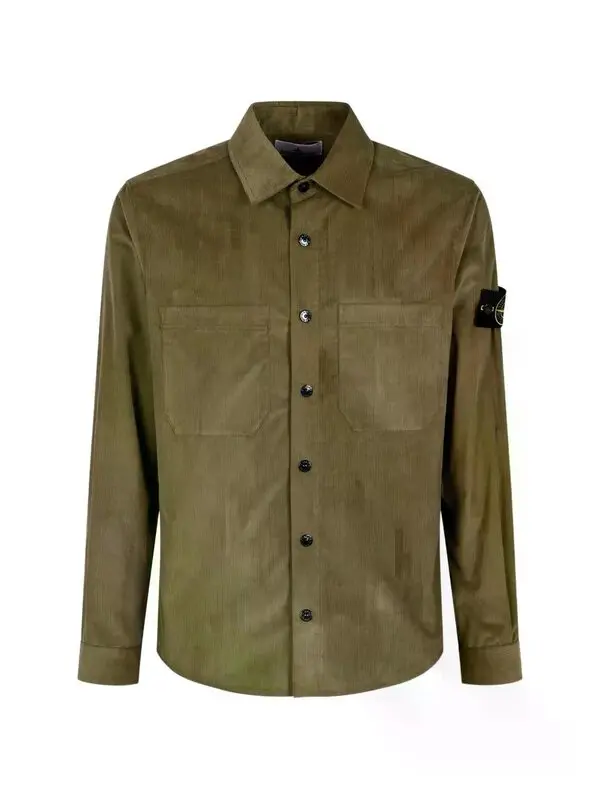 Stone Island Corduroy Compass-patch Shirt