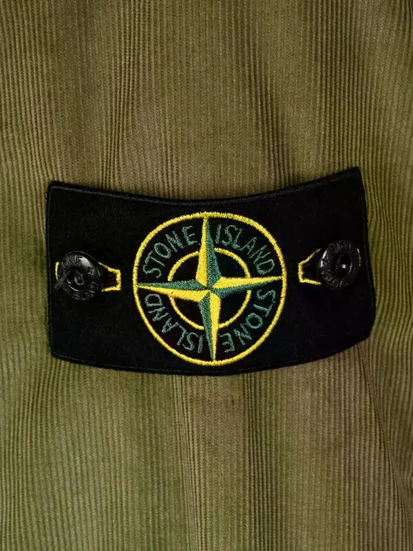 Stone Island Corduroy Compass-patch Shirt