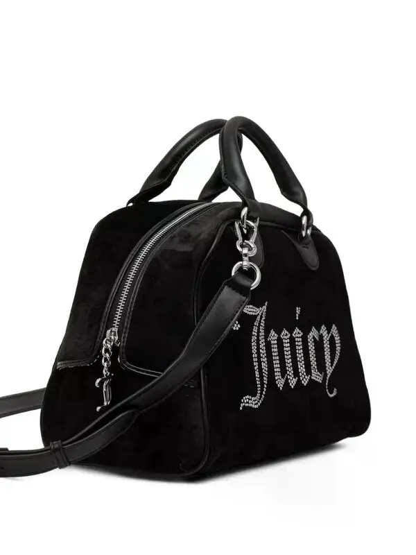 Juicy Couture Crystal-embellished Velvet Bowling Bag