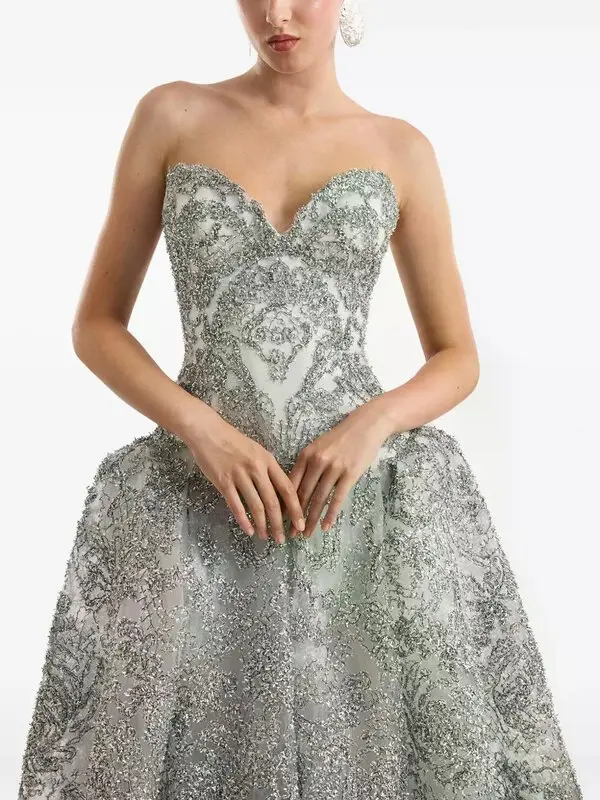 GEMY MAALOUF Strapless Sweetheart Gown