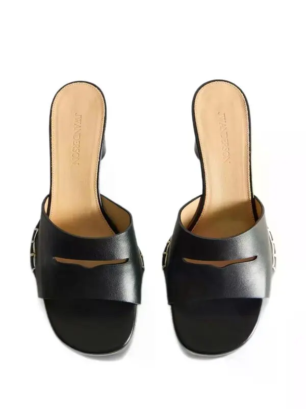 JW Anderson Block-heel Leather Sandals