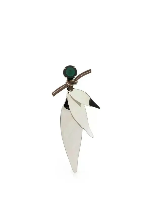 Marni Crystal-embellished Leaf-pendant Earrings