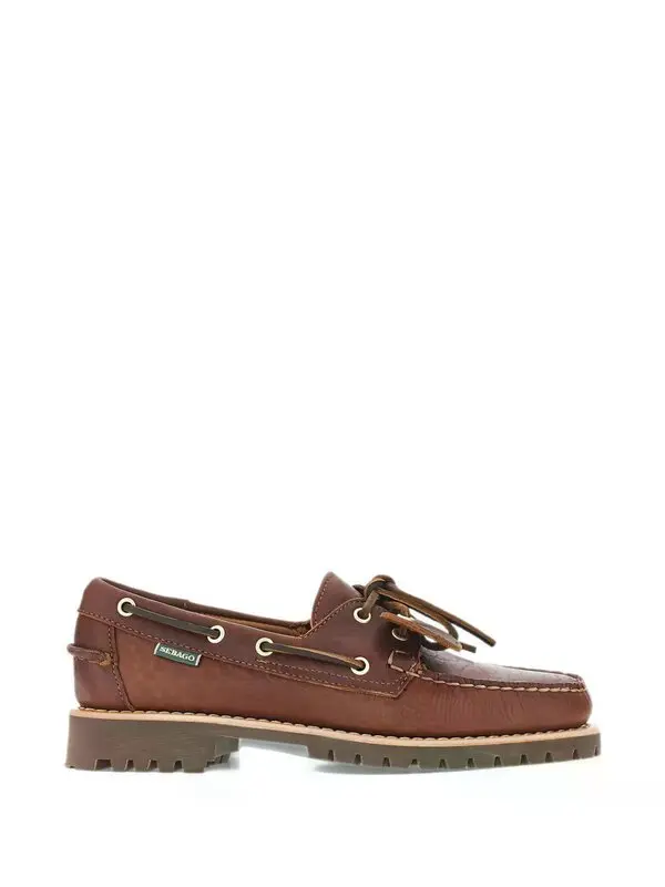 SEBAGO Lace-up Lug-sole Boat Shoes - Brown