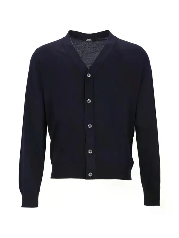 Alpha Studio Fine-knit Merino-wool Cardigan