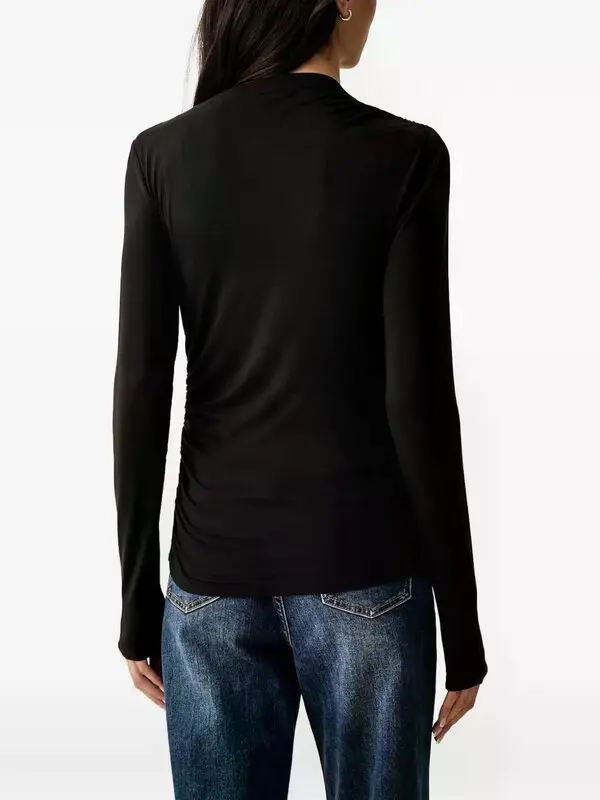 Dkny Long-sleeve Ruched T-shirt