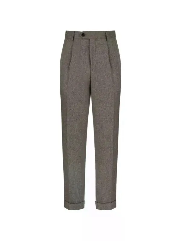 CAMEL ACTIVE Pleated Herringbone Trousers