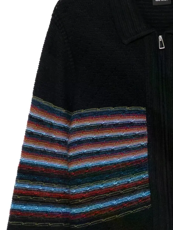 Paul Smith Striped Zip-up Cardigan