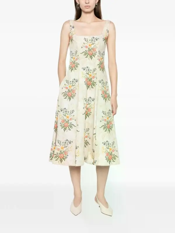 Agua Bendita Pistilo Midi Dress