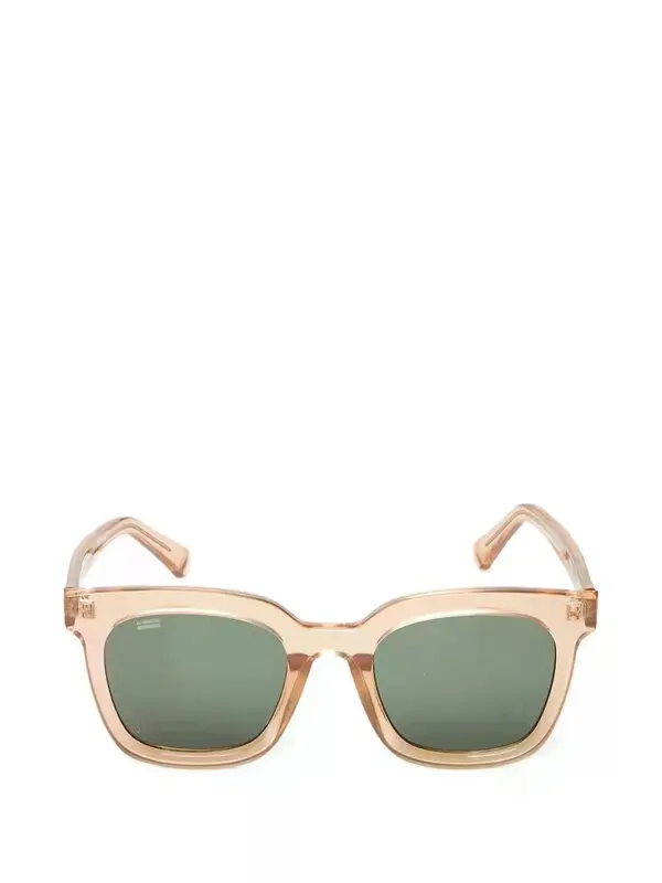 D.FRANKLIN 993 Crystal Square-frame Sunglasses - Neutrals