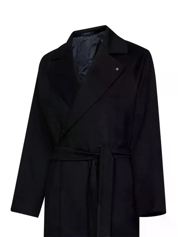 Tagliatore Double-breasted Belted Coat