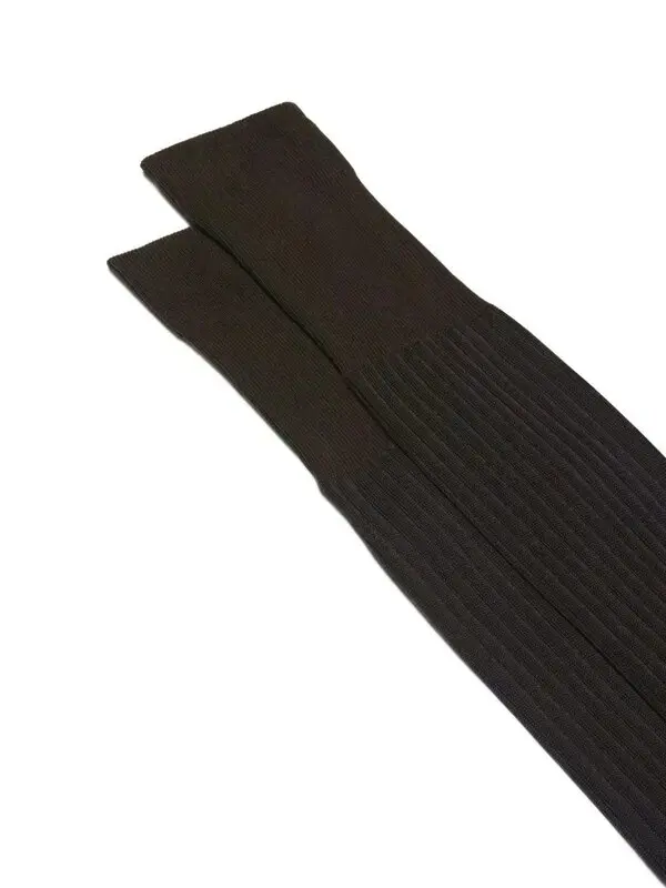 BRESCIANI Mario Ribbed-knit Cotton Socks