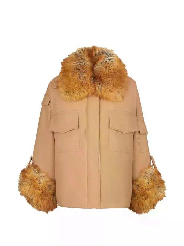 CANADIAN Yoho Faux-fur Trim Jacket - Neutrals