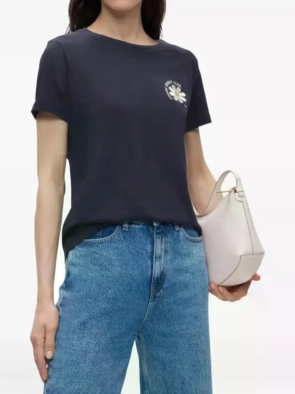 BOSS Floral-embroidered T-shirt