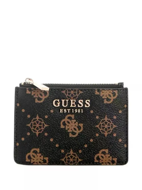 Guess Carrie Logo Credit Card Case - Black