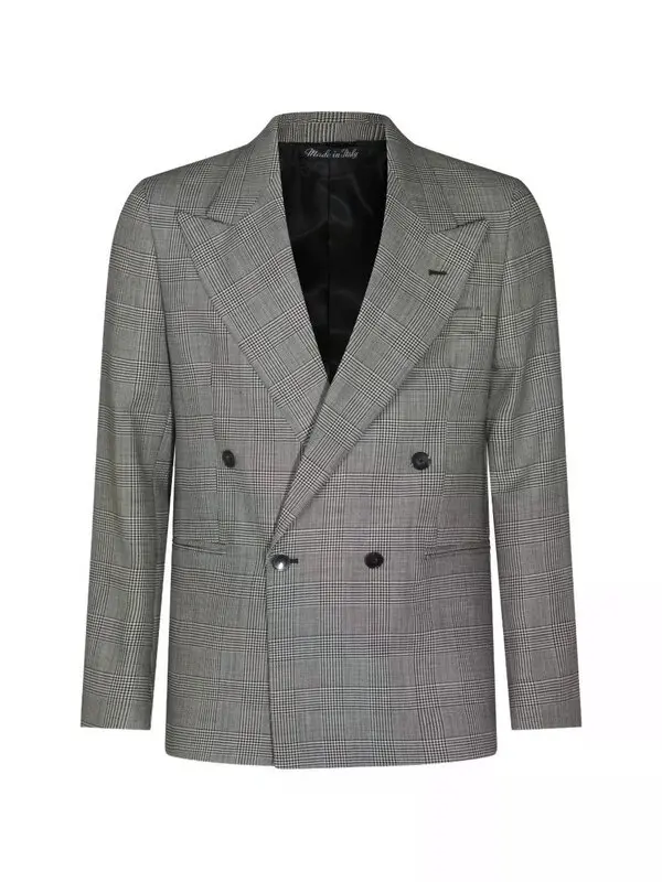 EPOCA Prince Of Wales Check Double-breasted Suit