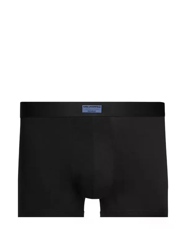 Karl Lagerfeld Logo-patch Trunks - Black