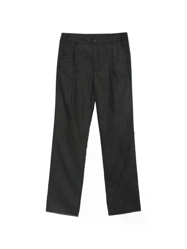 HEVO Pleated Straight-leg Trousers
