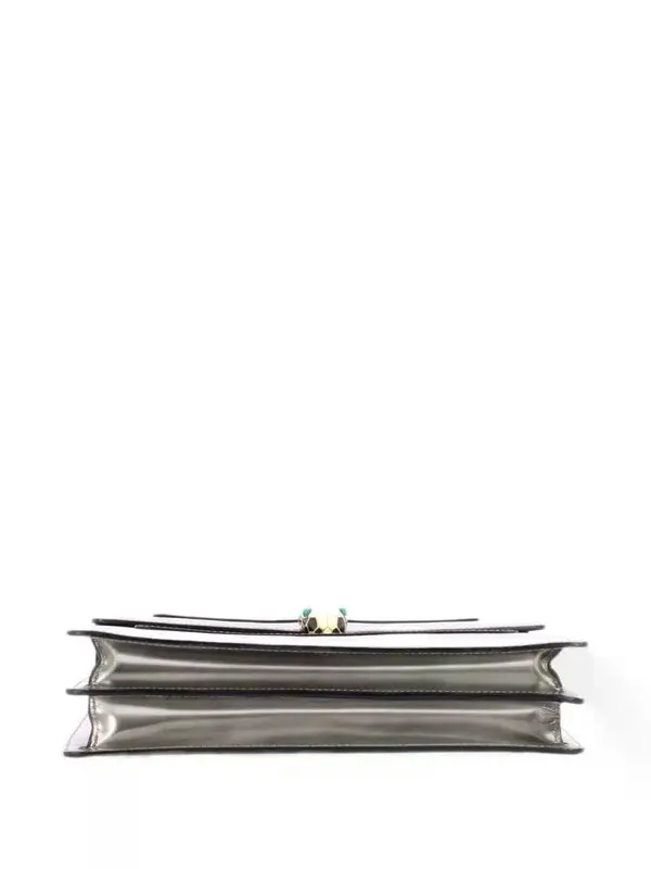 BVLGARI Serpenti Forever Patent Medium Shoulder Bag