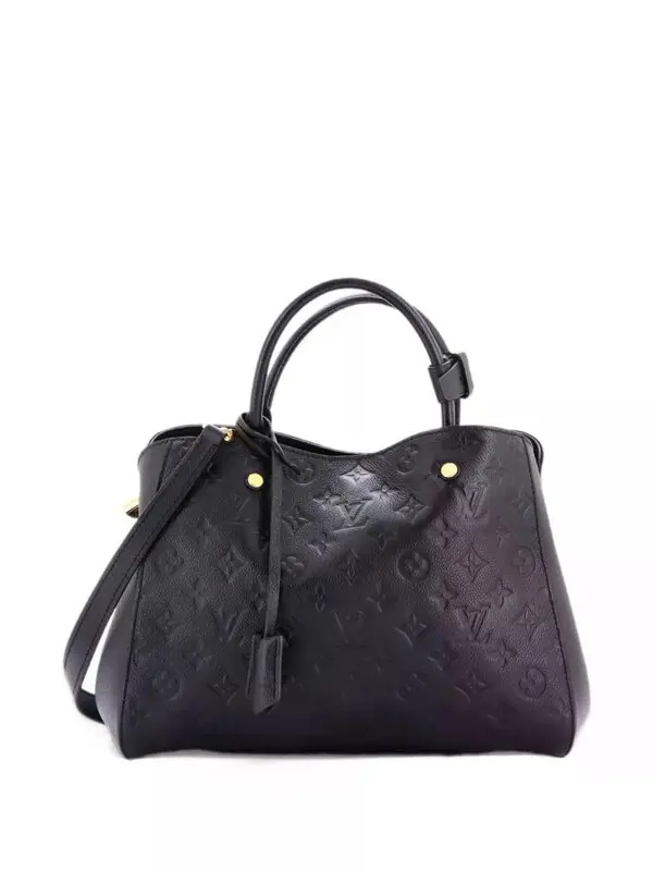 LOUIS VUITTON Montaigne Handbag Monogram Empreinte Leather Mm Satchel