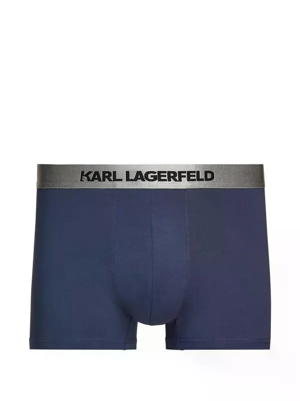 Karl Lagerfeld Metallic Logo Trunks
