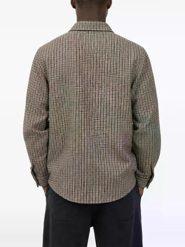 NOWADAYS Houndstooth-pattern Shirt Jacket