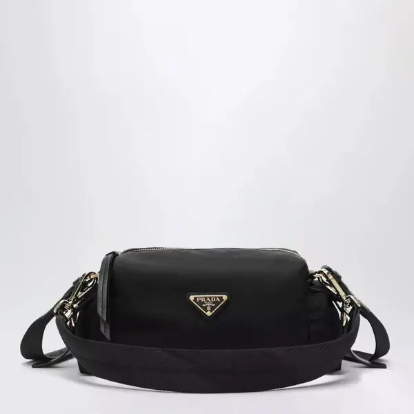 Prada Explore Small Re-nylon And Leather Shoulder Bag - Black