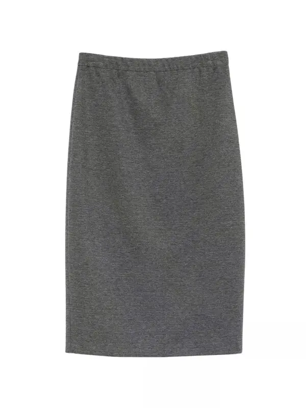 Liviana Conti Front-slit Pencil Midi Skirt