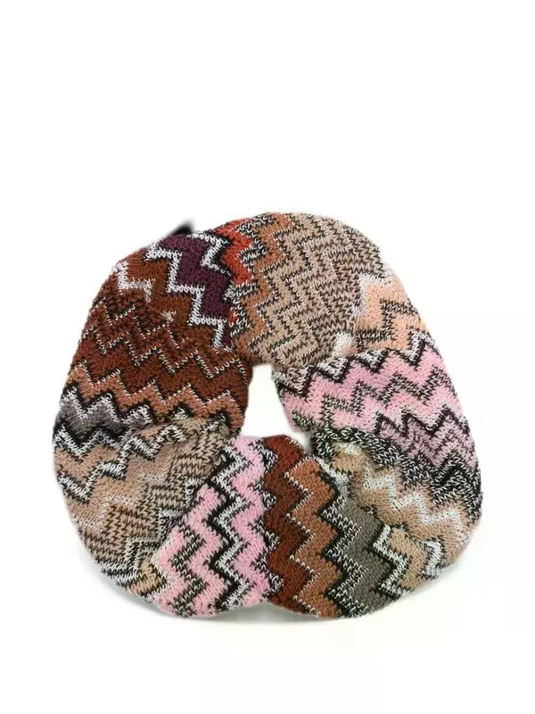 Missoni Zigzag-knit Scrunchie