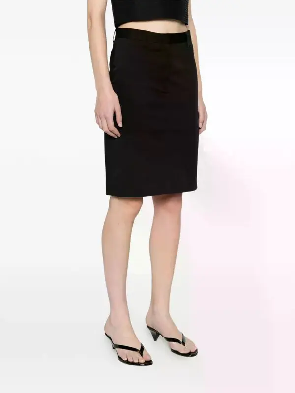 Matteau Twill Pencil Skirt