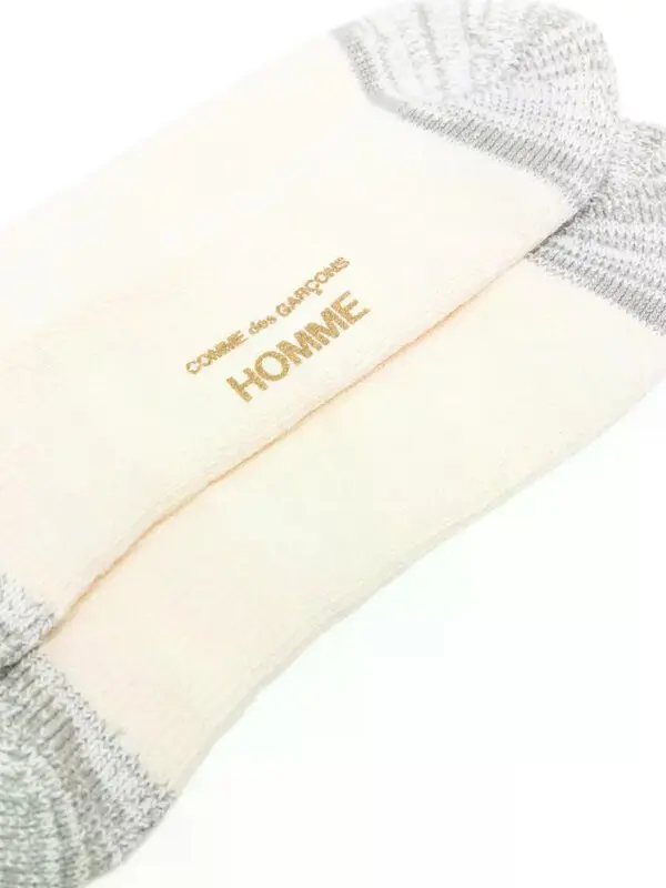 Comme Des Garçons Striped Ribbed Socks