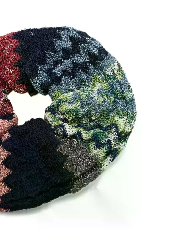 Missoni Zigzag-knit Scrunchie