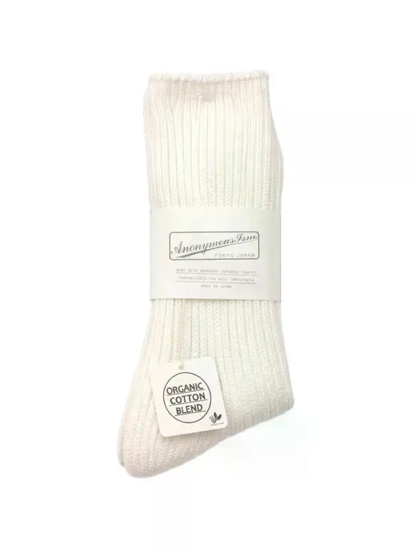 Anonymous Ism Crew Ribbed-knit Socks