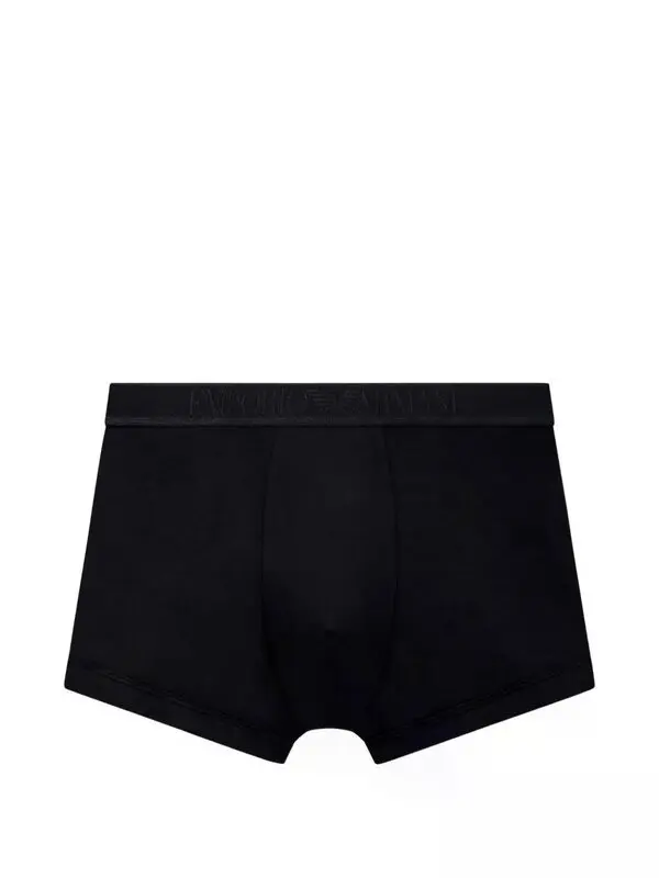EA7 Logo-waistband Boxers - Black