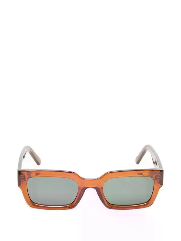 D.FRANKLIN Tokyo Low Rectangle-frame Sunglasses - Brown