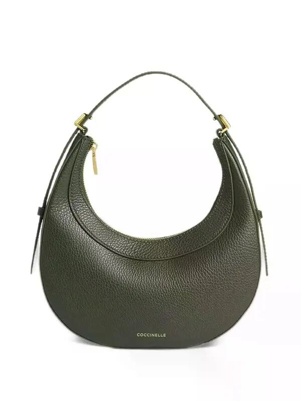 COCCINELLE Mini Whisper Grainy Leather Tote Bag - Green