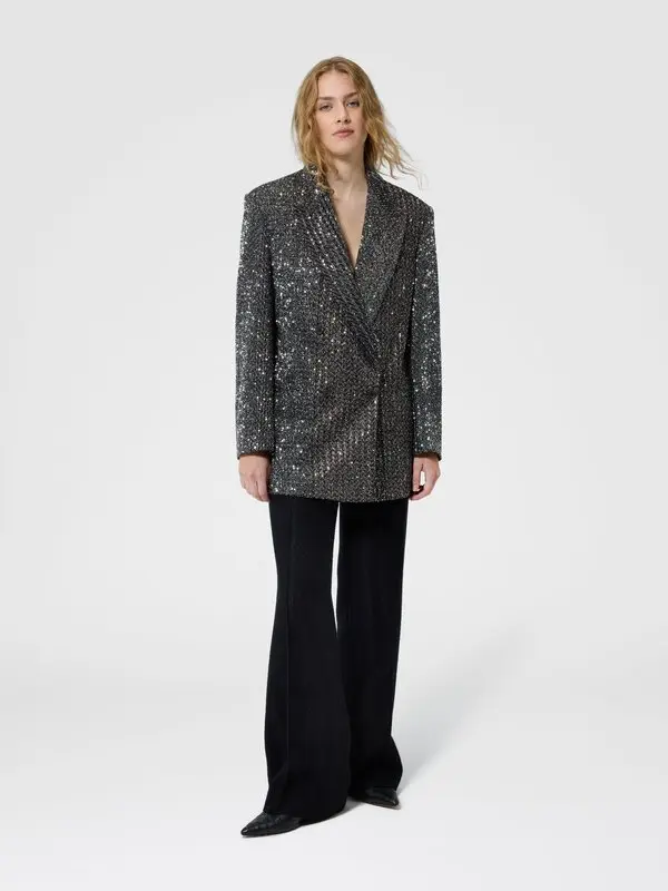 Missoni Jacket With Lapels In Lamé Viscose Blend