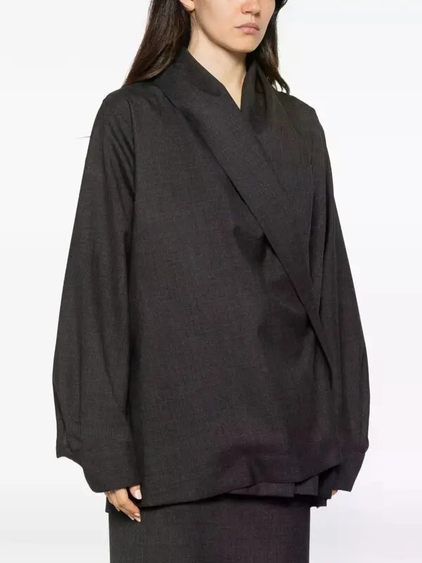 Calvin Klein Wrap-style Long-sleeve Shirt