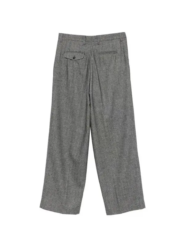 MARSEM Herringbone Pleated Trousers