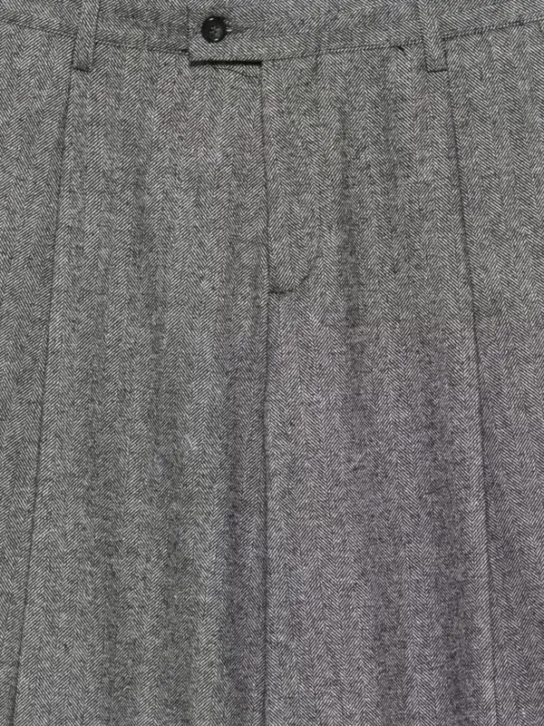 MARSEM Herringbone Pleated Trousers