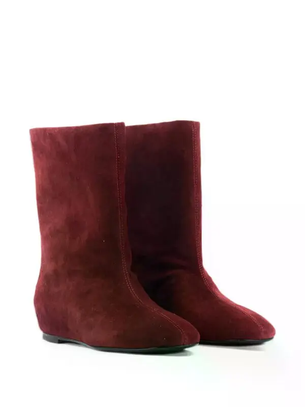 PAUL WARMER Shorty Suede Ankle Boots